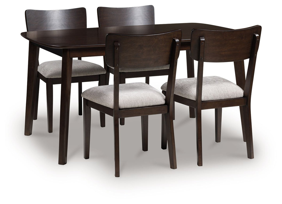 Mallenette - Dining Room Table Set (Set of 5) - Merlot– BEL Furniture