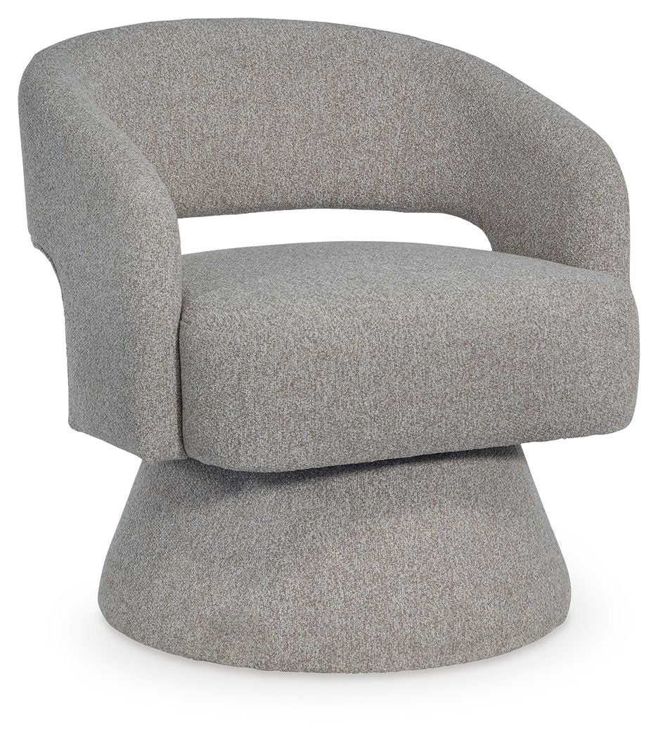 Nashkins - Swivel Accent Chair - Pebble | BEL Furniture