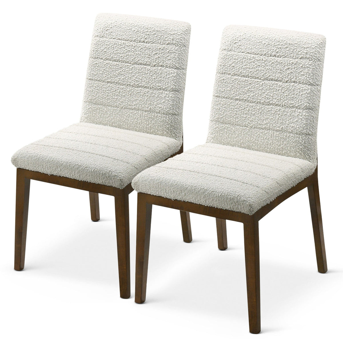 Ines - Dining Chair (Set of 2) - Brown / White – BEL Furniture