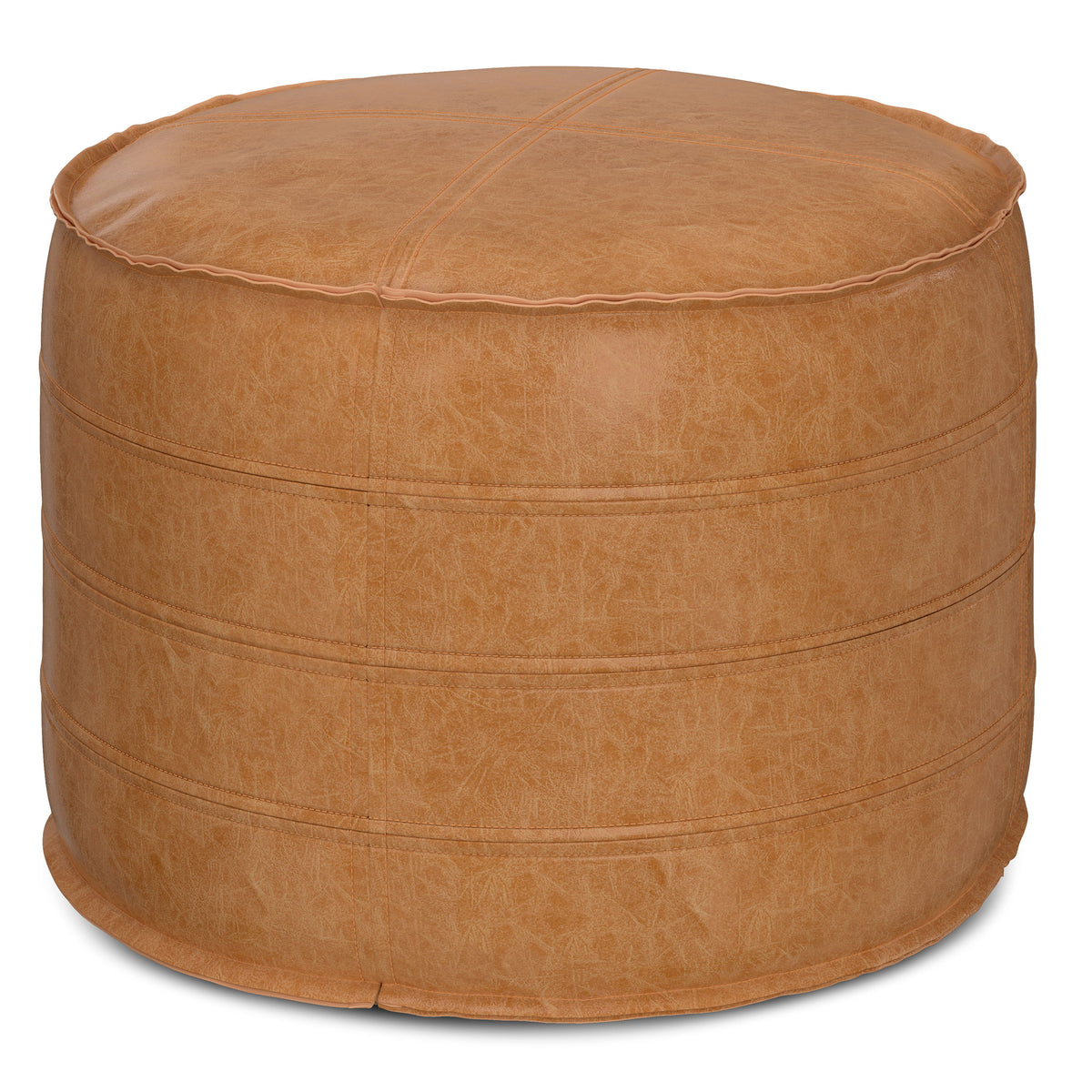 Brody - Round Pouf - Accent Poufs by Simpli-Home | Bel Furniture