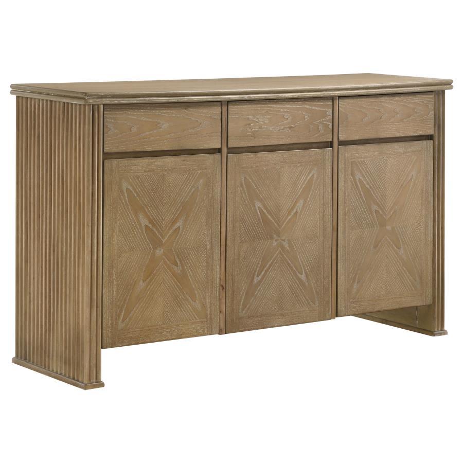 Adina - 2-Door Sideboard Server - Distressed Light Brown - Servers | B