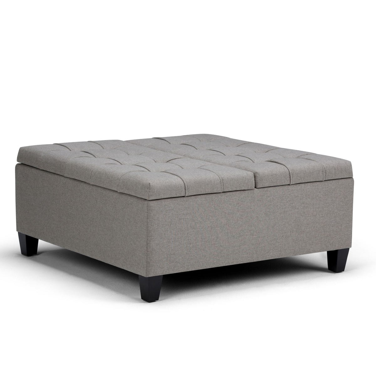 Harrison - Coffee Table Storage Ottoman - Dove Gray – BEL Furniture