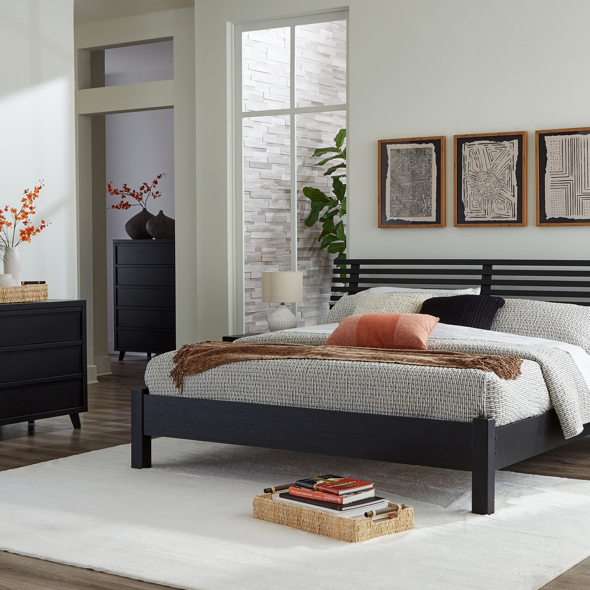 Danziar - Slat Panel Bed With Low Footboard Set - BEL Furniture