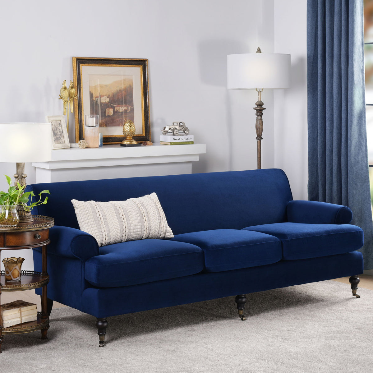 Alana Lawson - Three Cushion Tightback Sofa - Stationary Sofas by Jenn
