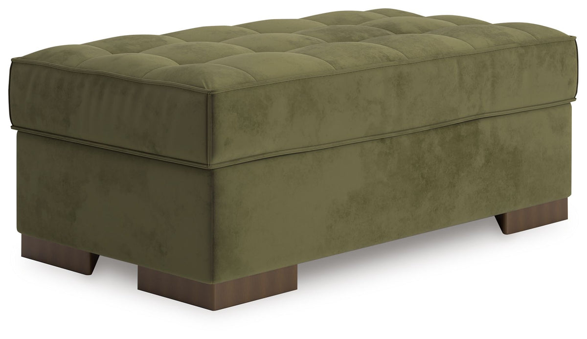 Caspian-Town - Olive - Oversized Accent Ottoman - Accent Ottomans | Bel ...