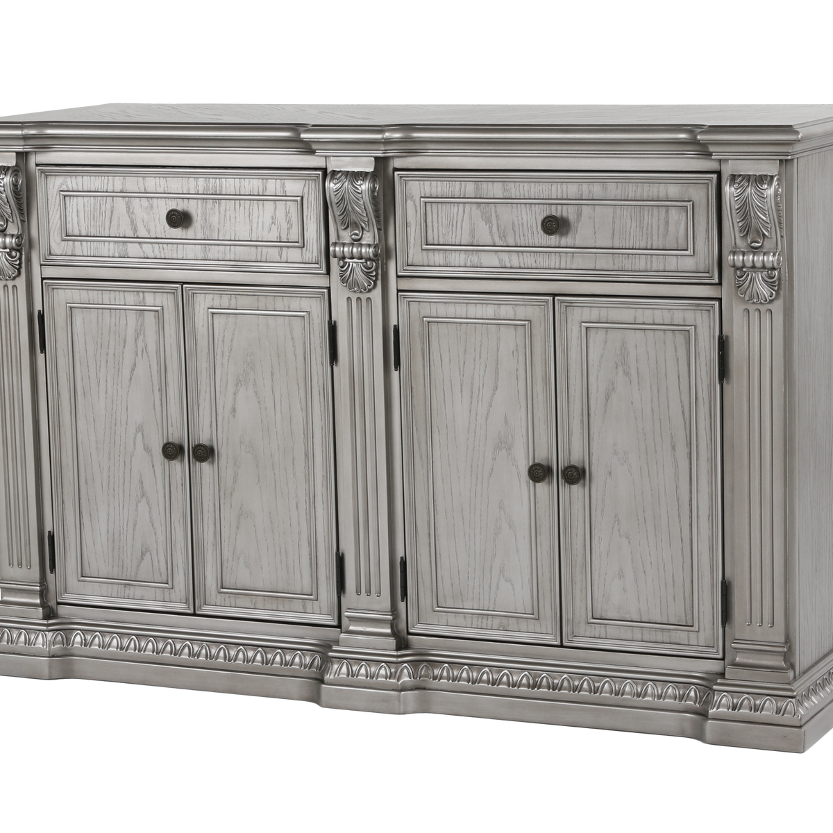 Glam Silver Dining Buffet with Storage | Bel Furniture