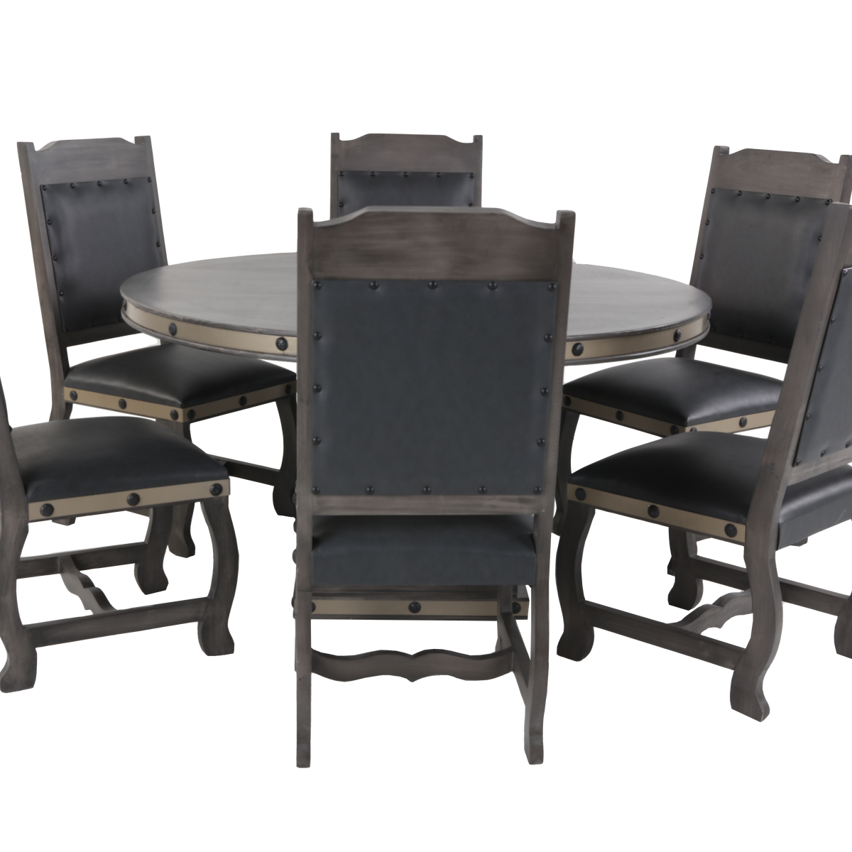 7 Piece Round Dining Table set - Dining Room Set | Bel Furniture | Bel