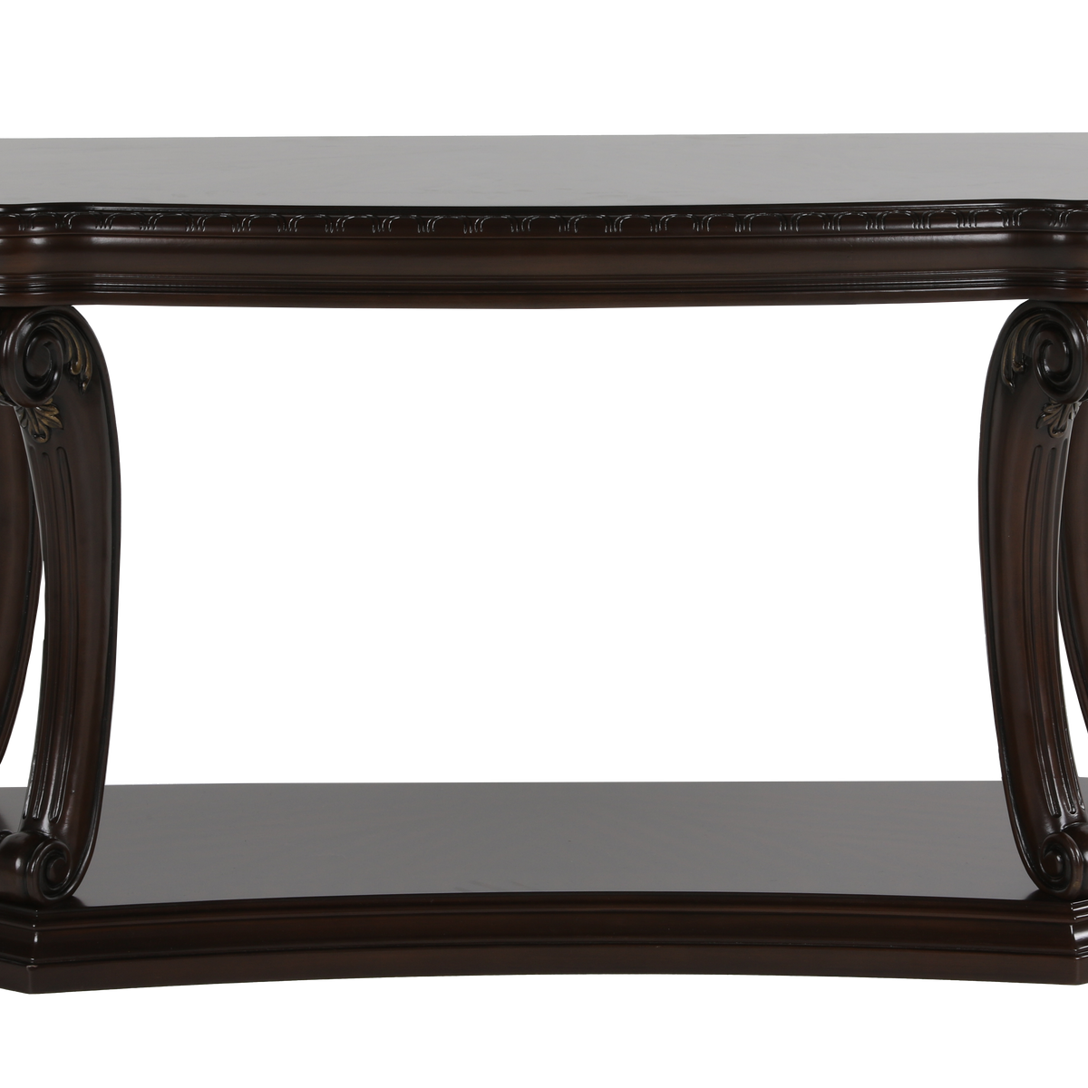 Traditional Cherry Sofa/Console Table with Shelf | Bel Furniture