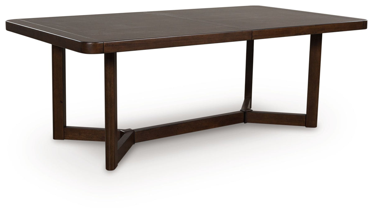 Dilenno - Dark Brown - Rectangular Dining Room Extension Table - Dining ...