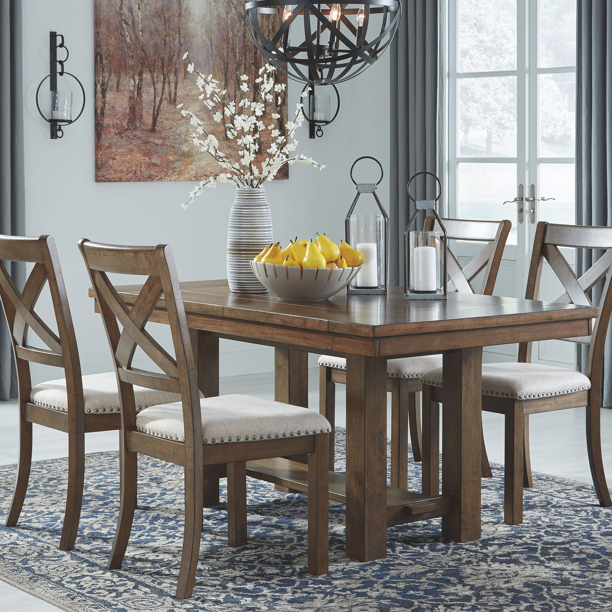 Moriville - Rectangular Dining Table Set - 5 Piece Dining Room Sets