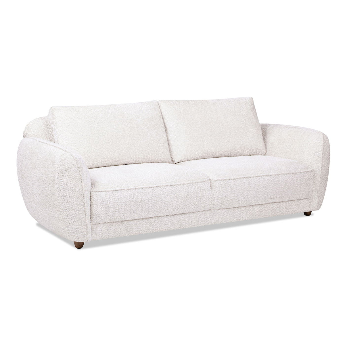 Sharon - Puffy Arm Sofa - Alpaca Off-White - Stationary Sofas by ...