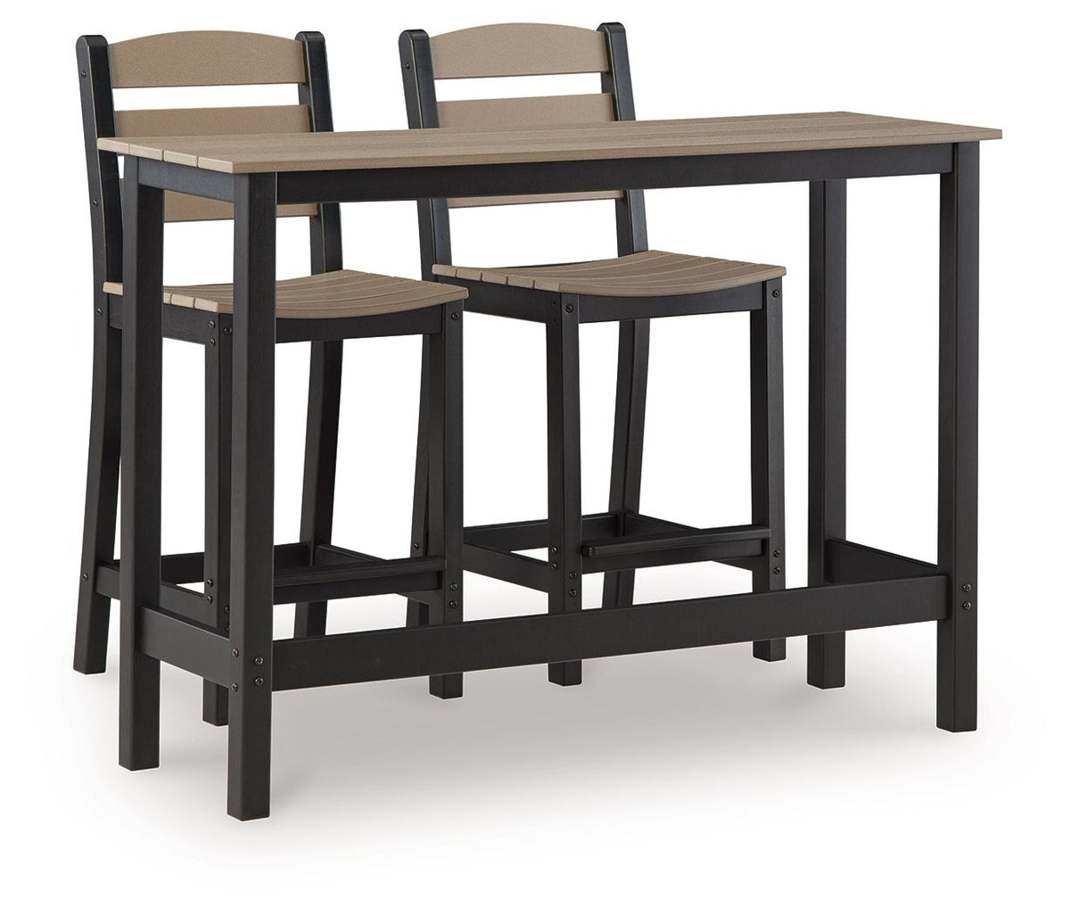 Shoreline Beach - Outdoor Counter Table And 2 Barstool | BEL Furniture