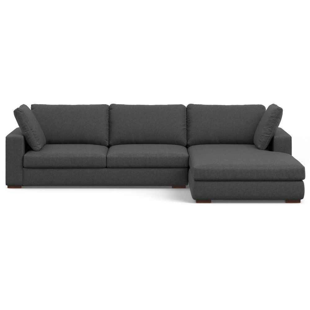 Charlie - Upholstered Deep Seater Sectional Sofa - Stationary ...
