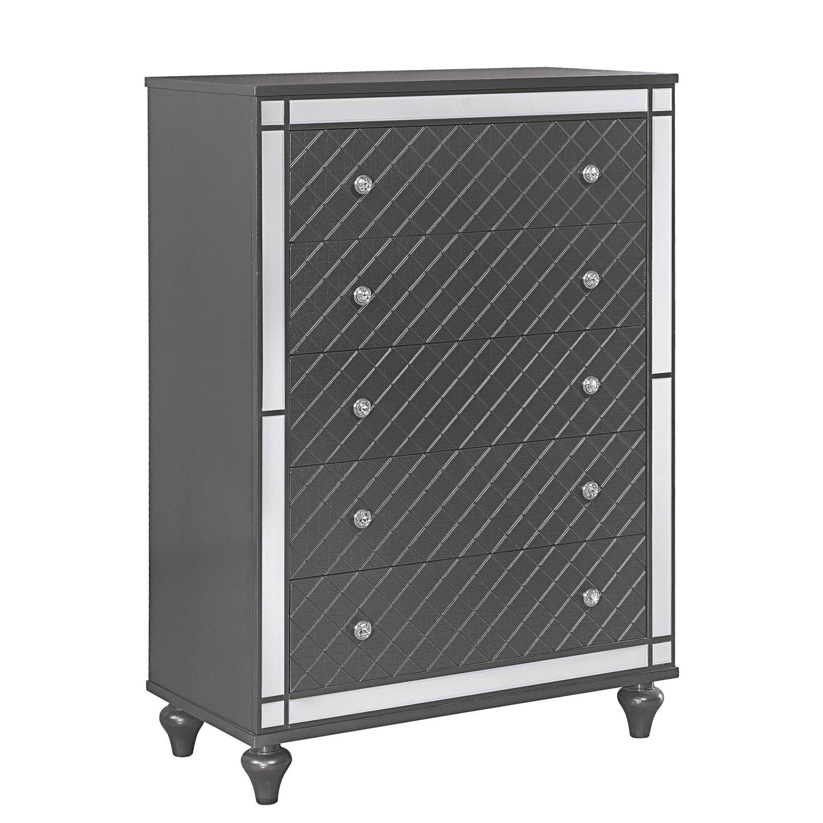 Refino - Chest - Gunmetal by Crown Mark– BEL Furniture
